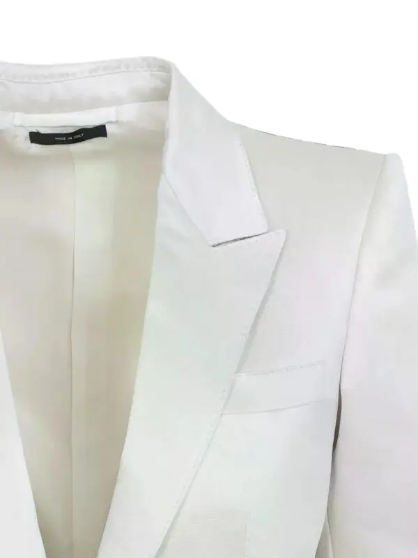 TOM FORD Single-breasted Duchess Blazer - Neutrals