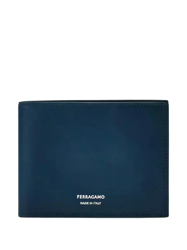 FERRAGAMO Leather Wallet - Blue