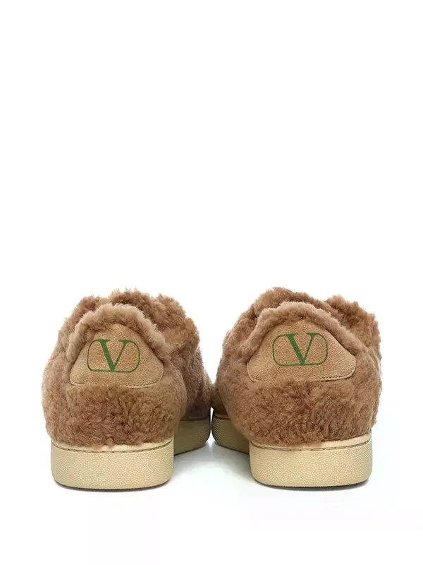 Valentino Garavani Royco Shearling-effect Logo Sneakers