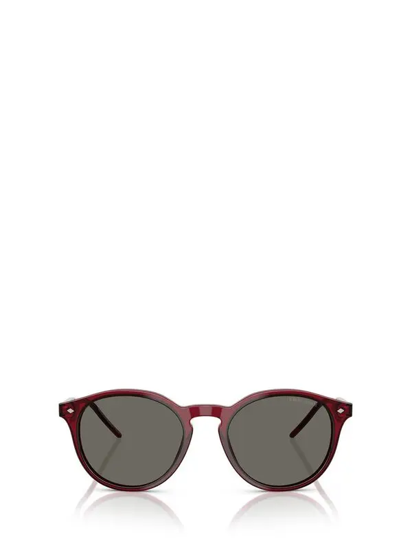 Giorgio Armani Acetate Round Frame Sunglasses - Transparent Bordeaux