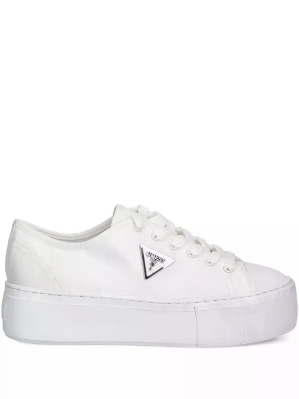 Guess Logo Plaque Platform Sneakers