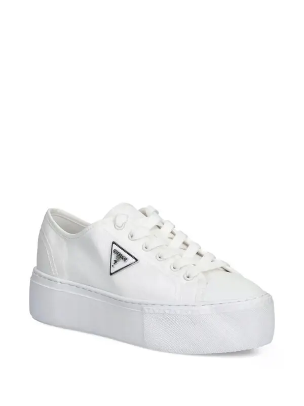 Guess Logo Plaque Platform Sneakers