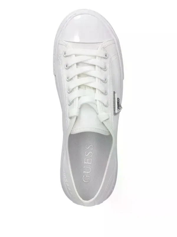Guess Logo Plaque Platform Sneakers