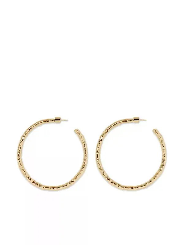 JENNIFER FISHER Hailey Hammered Hoop Earrings - Gold
