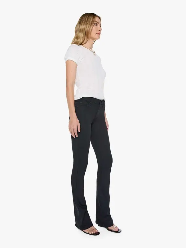 MOTHER The Runaway Not Guilty Flare Jeans - Black
