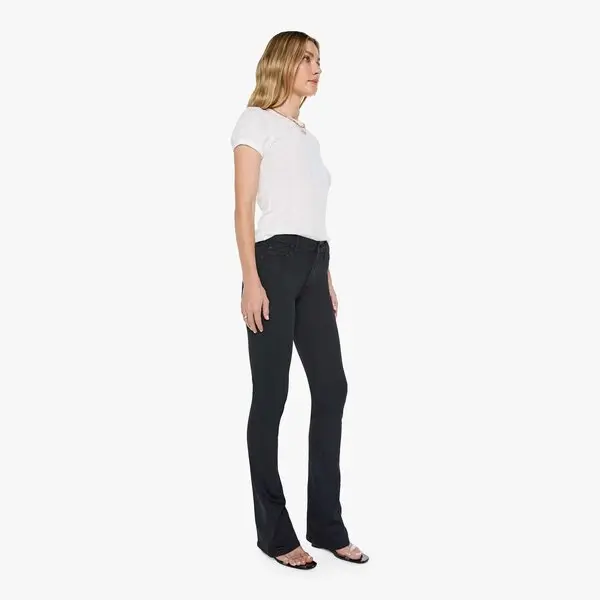 MOTHER The Runaway Not Guilty Flare Jeans - Black
