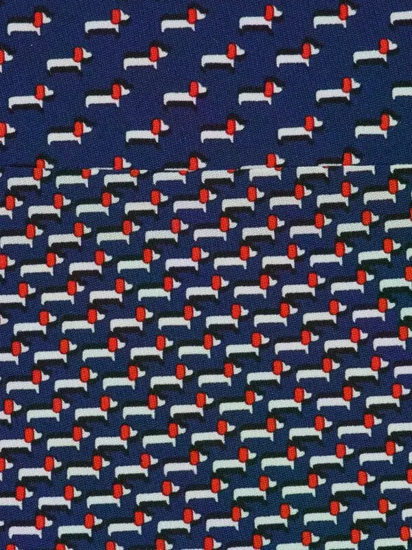 FERRAGAMO Printed Silk Tie - Blue