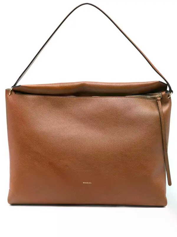 WANDLER Penelope Zip-up Shoulder Bag - Brown