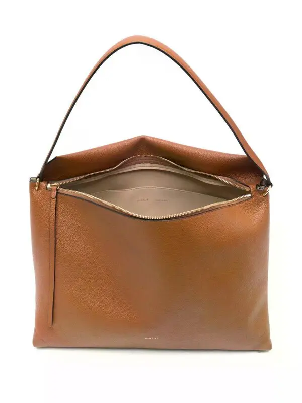 WANDLER Penelope Zip-up Shoulder Bag - Brown