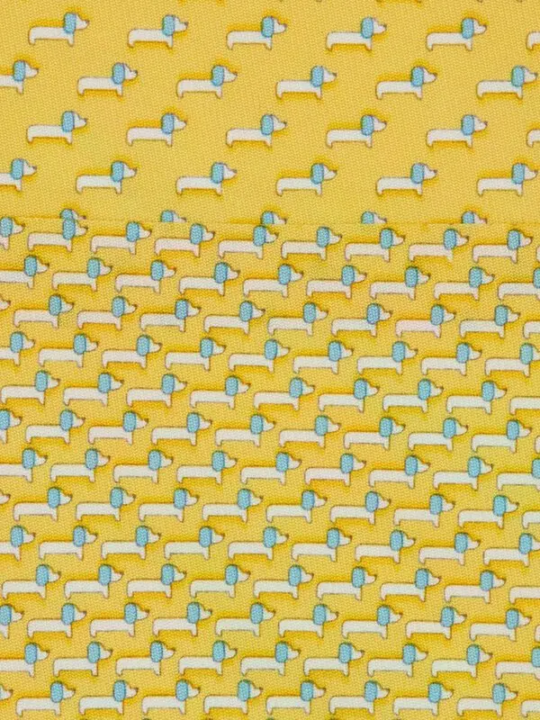 FERRAGAMO Printed Silk Neck Tie - Yellow