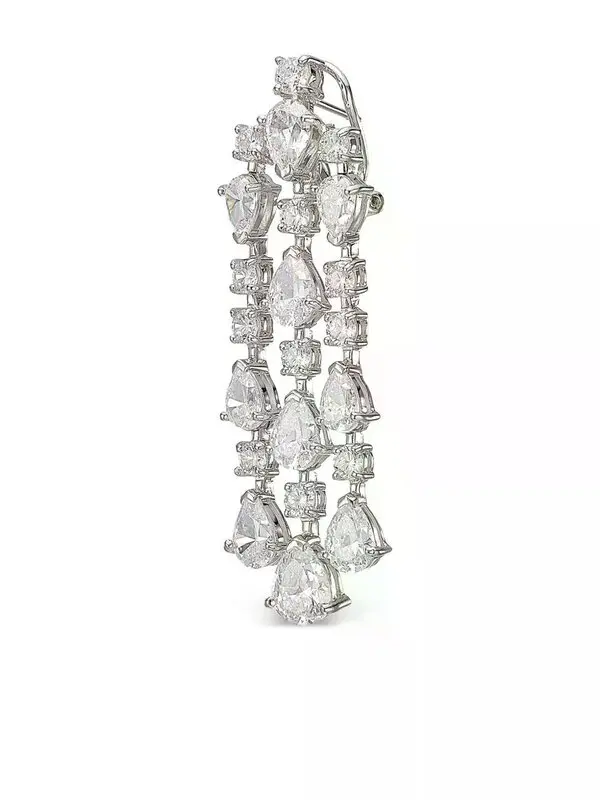 ANABELA CHAN 18kt White Gold Orchid Cascade Earrings