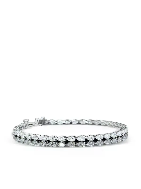 JEWELS AFICIONADO 14k White Gold 4ct Diamond Necklace - Silver