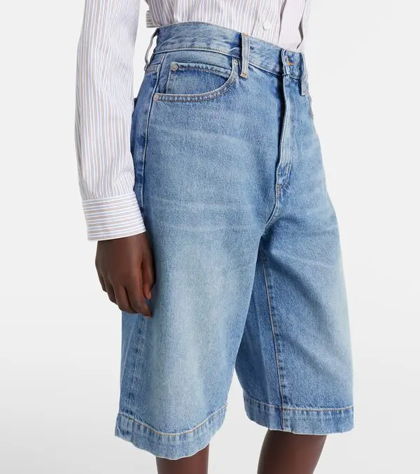 FRAME X Amelia Gray Jort High-rise Denim Shorts