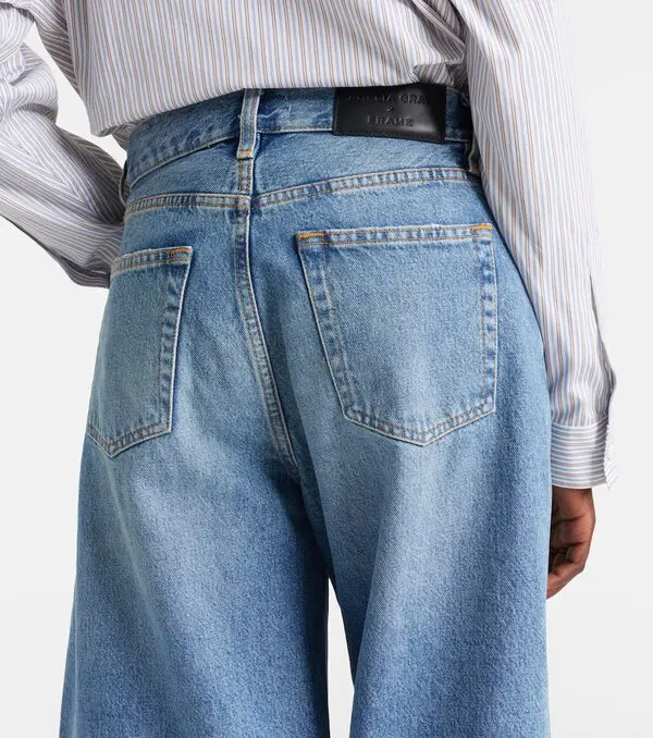 FRAME X Amelia Gray Jort High-rise Denim Shorts