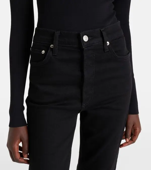 AGOLDE 90’s Pinch Waist High-rise Straight Jeans - Black