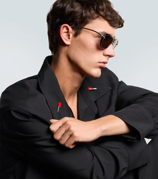 Bottega Veneta Knot Aviator Sunglasses - Brown