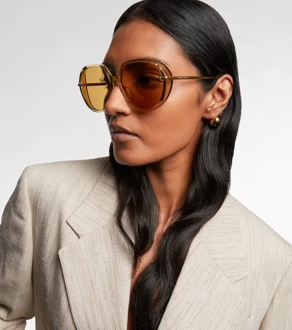 Bottega Veneta Drop Oversized Sunglasses