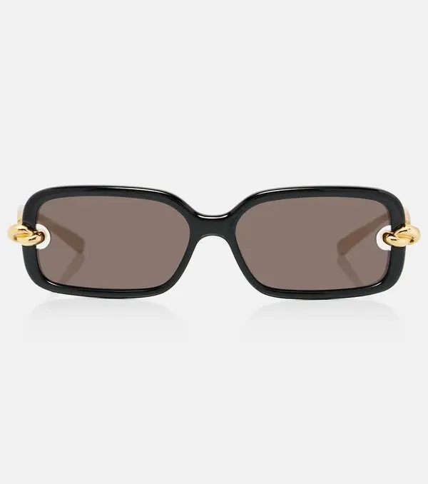 Bottega Veneta Knot Aviator Sunglasses - Black