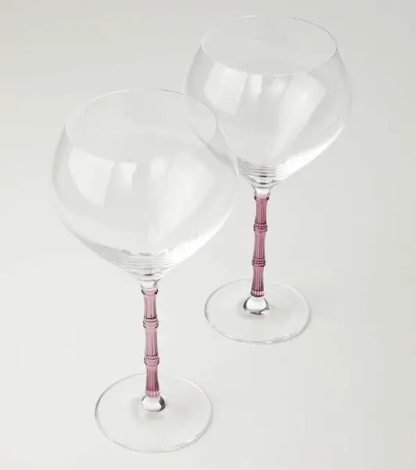 La DoubleJ Bamboo Balloon Set Of 2 Glasses