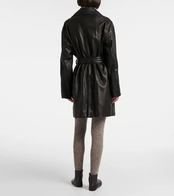 THE ROW Siempra Leather Coat