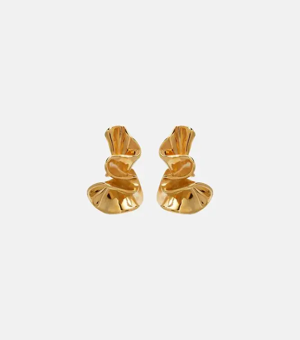 Bottega Veneta Plated Sterling Silver Stud Earrings - Gold