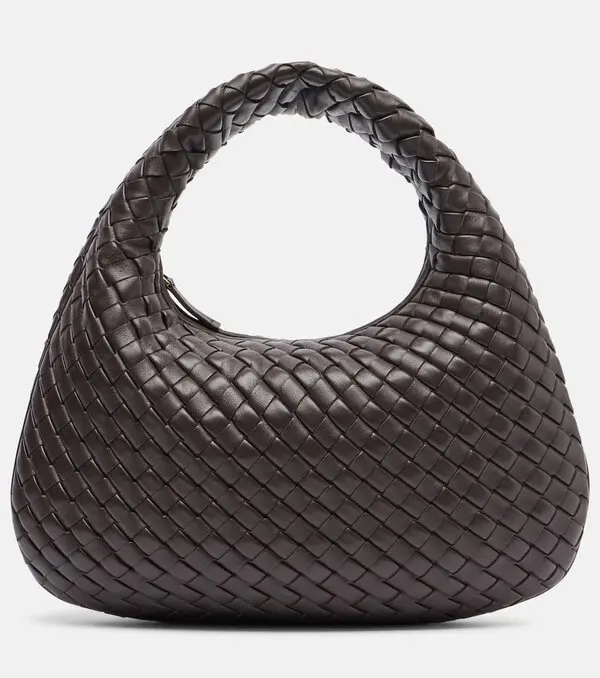 Bottega Veneta Small Leather Shoulder Bag - Brown