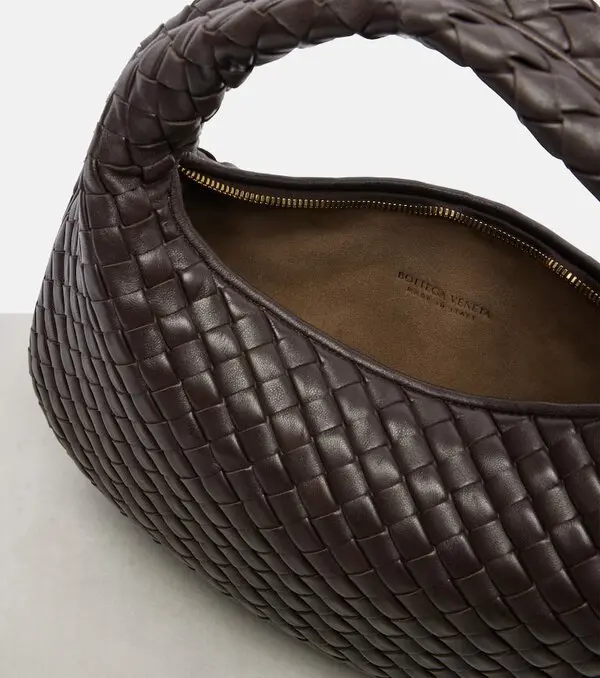 Bottega Veneta Small Leather Shoulder Bag - Brown