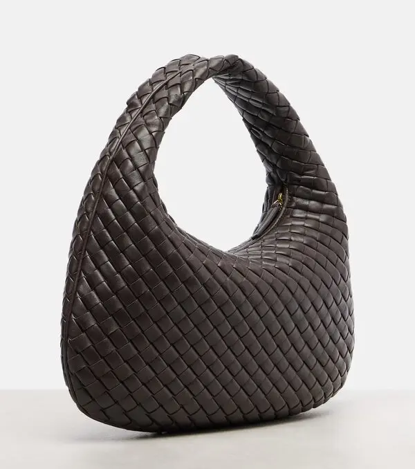 Bottega Veneta Small Leather Shoulder Bag - Brown