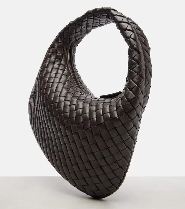 Bottega Veneta Small Leather Shoulder Bag - Brown
