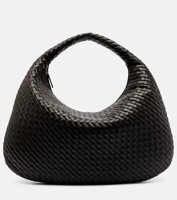 Bottega Veneta Maxi Veneta Large Shoulder Bag - Brown