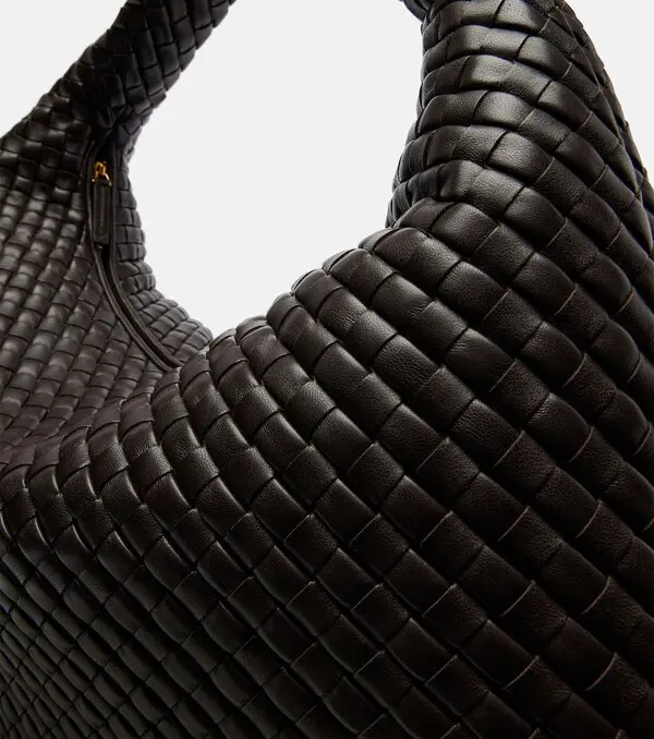 Bottega Veneta Maxi Veneta Large Shoulder Bag - Brown
