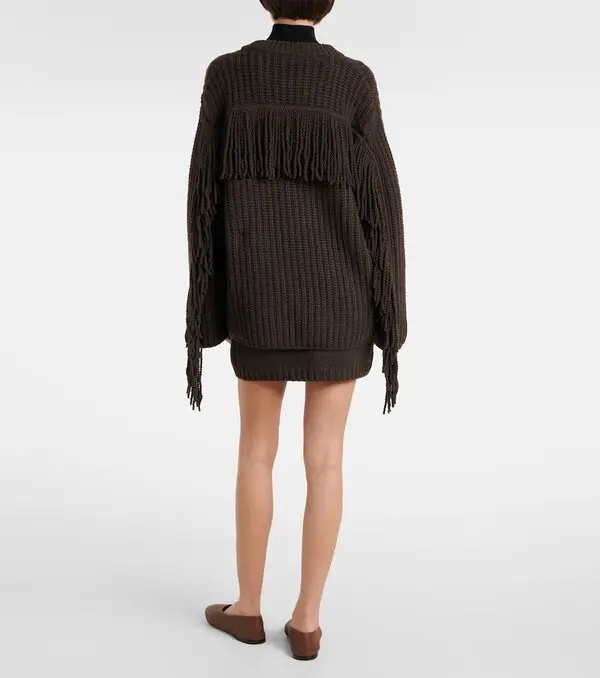 LISA YANG Hilma Fringed Oversized Sweater