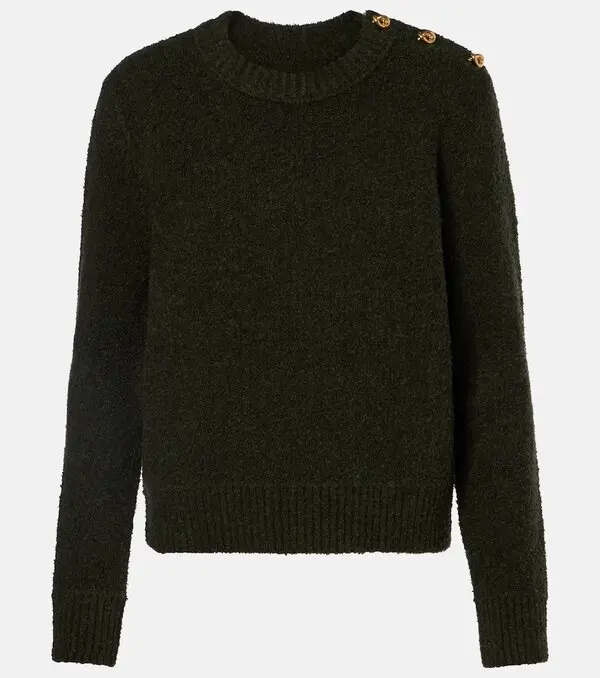 Bottega Veneta Knot Bouclé Sweater - Green