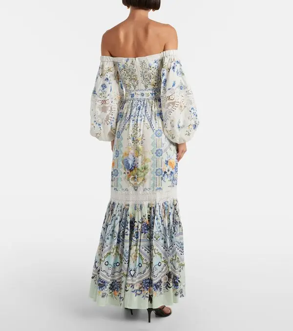 Camilla Floral Off-shoulder Maxi Dress