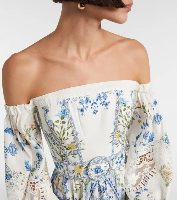 Camilla Floral Off-shoulder Maxi Dress