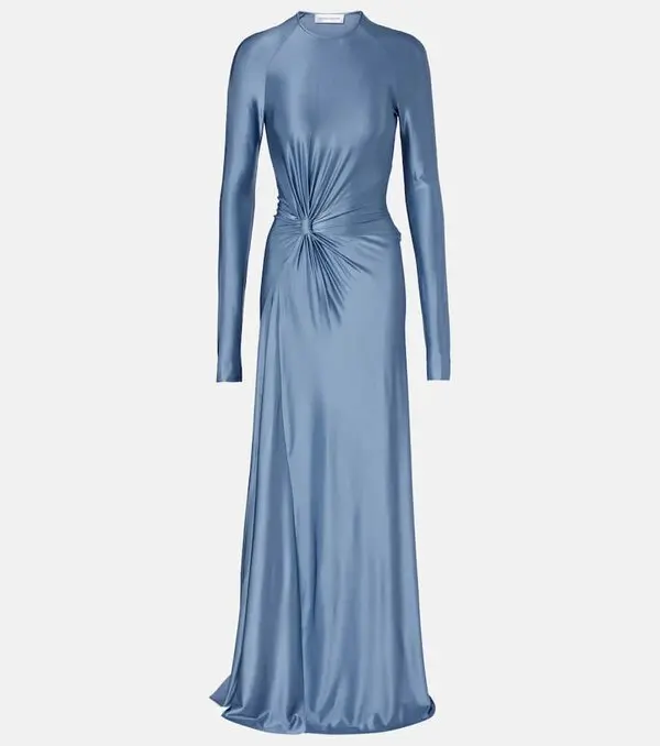 Victoria Beckham Jersey Maxi Dress - Blue
