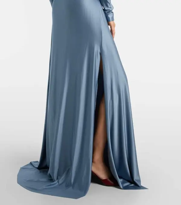 Victoria Beckham Jersey Maxi Dress - Blue