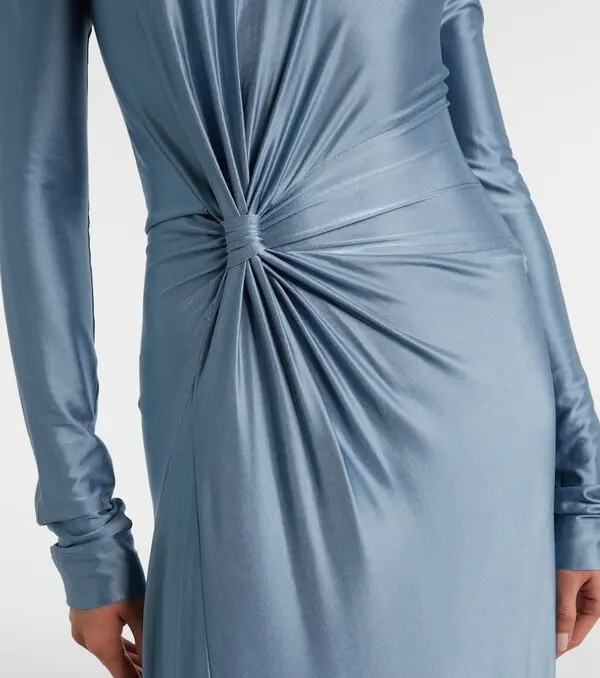 Victoria Beckham Jersey Maxi Dress - Blue