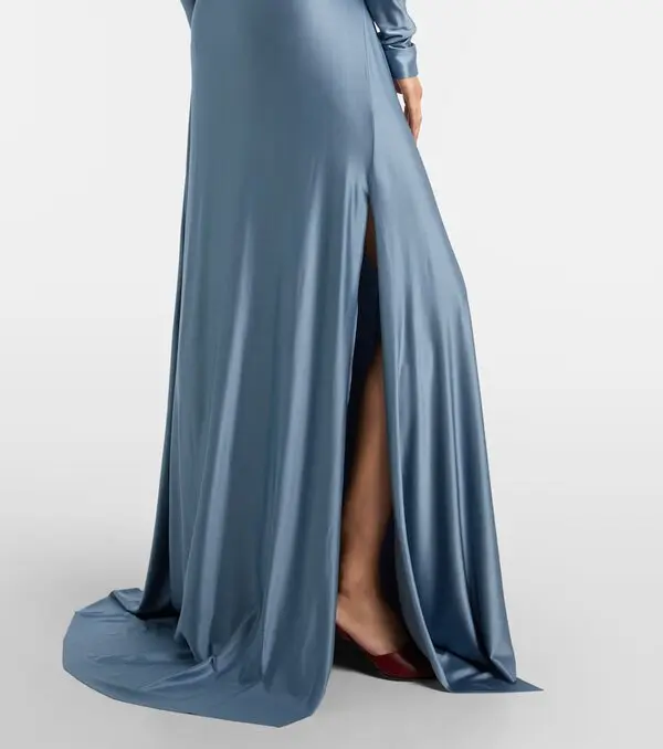 Victoria Beckham Jersey Maxi Dress - Blue