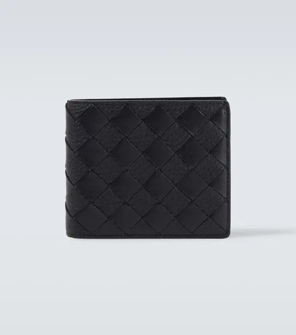 Bottega Veneta Intrecciato Leather Wallet - Black