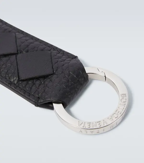 Bottega Veneta Intrecciato Leather Keychain