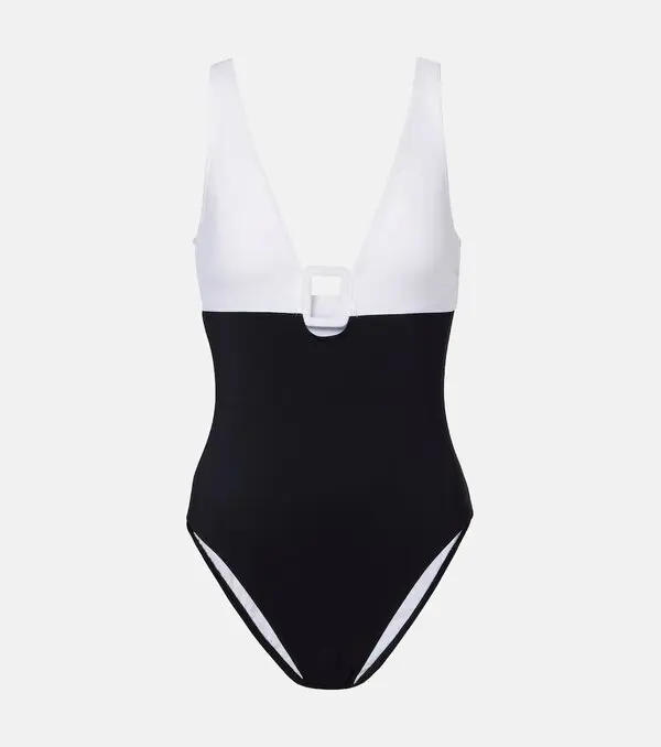 KARLA COLLETTO Mira Colorblocked Swimsuit - Black