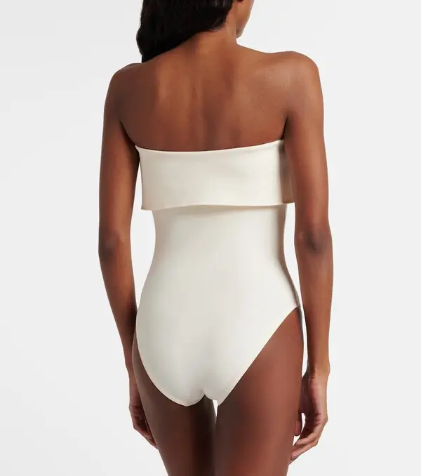 KARLA COLLETTO Billie Colorblocked Swimsuit - White