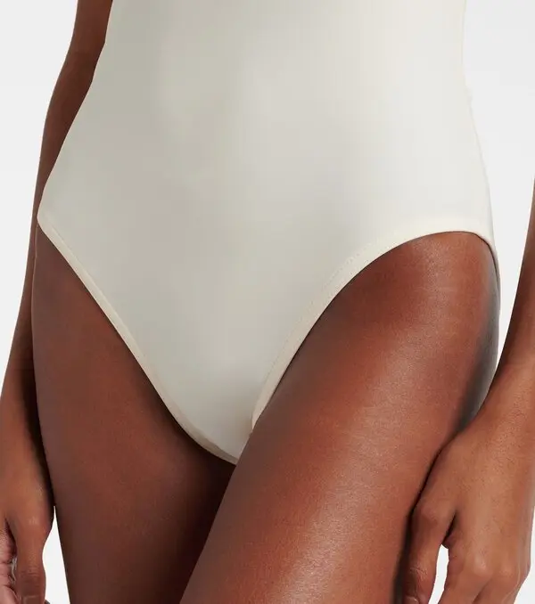 KARLA COLLETTO Billie Colorblocked Swimsuit - White