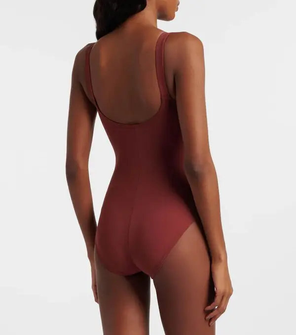 KARLA COLLETTO Luca Ring-detail One-piece Swimsuit - Brown