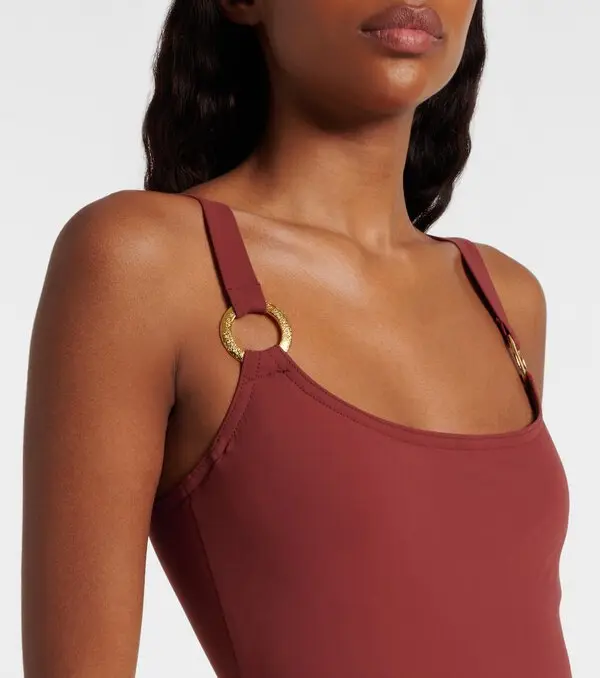 KARLA COLLETTO Luca Ring-detail One-piece Swimsuit - Brown