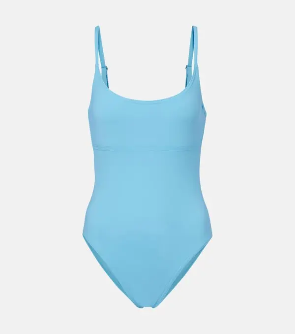 KARLA COLLETTO Basic One-piece Swimsuit - Blue