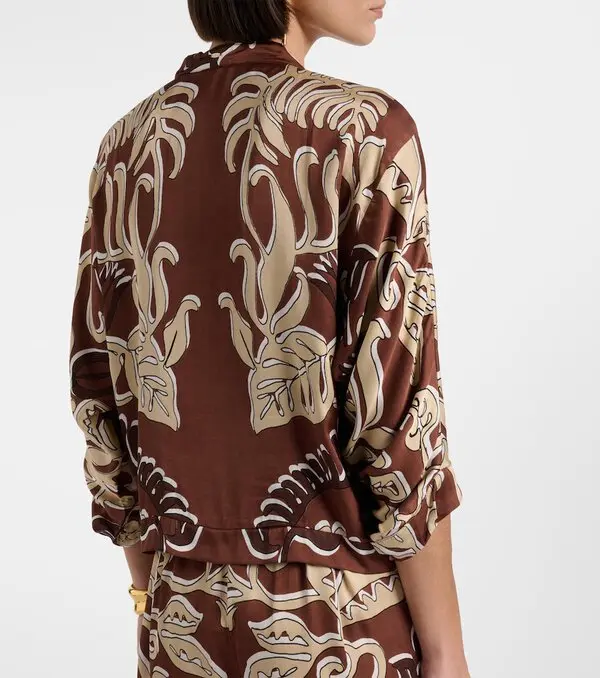 Poupette St Barth Azia Printed Top - Brown