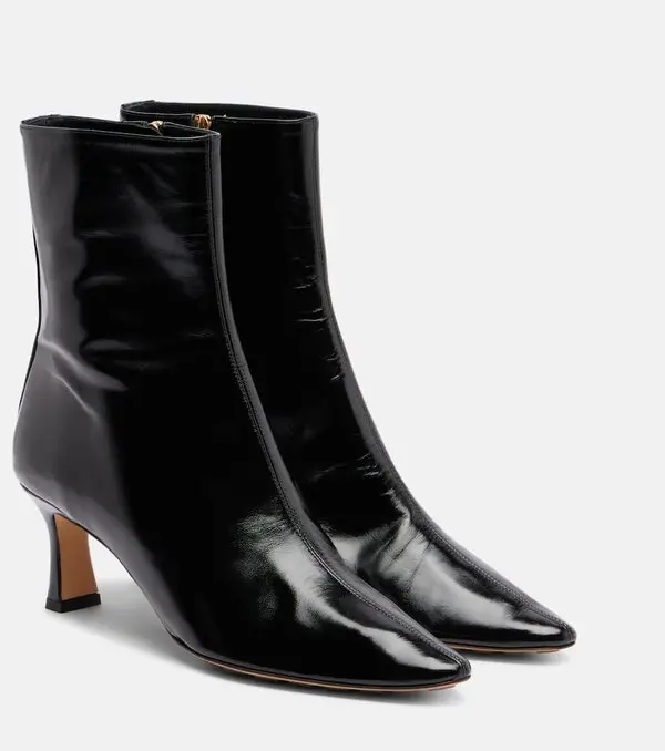 Bottega Veneta Sofia Leather Ankle Boots - Black