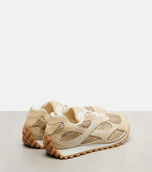 Bottega Veneta Orbit Lace-up Sneakers - Beige